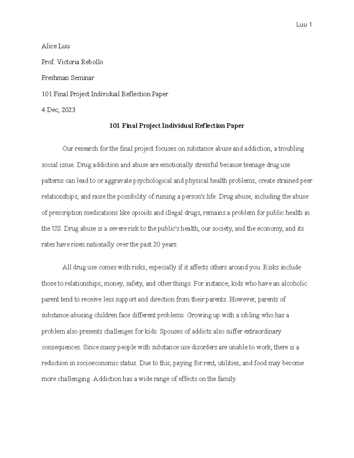 Untitled document-2 - das - Luu 1 Alice Luu Prof. Victoria Rebollo ...