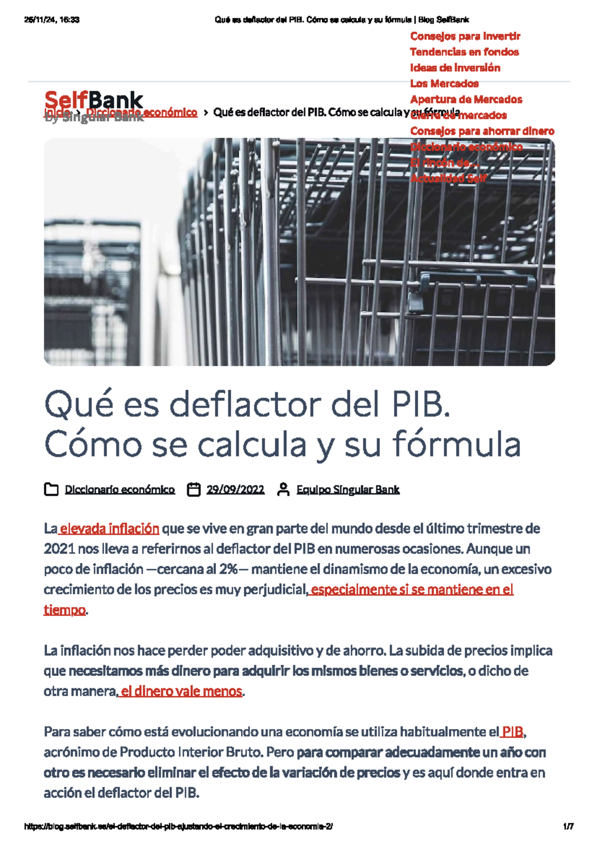 Pib deflactor - 16:33 Qué es deflactor del PIB. Cómo se calcula y su ...
