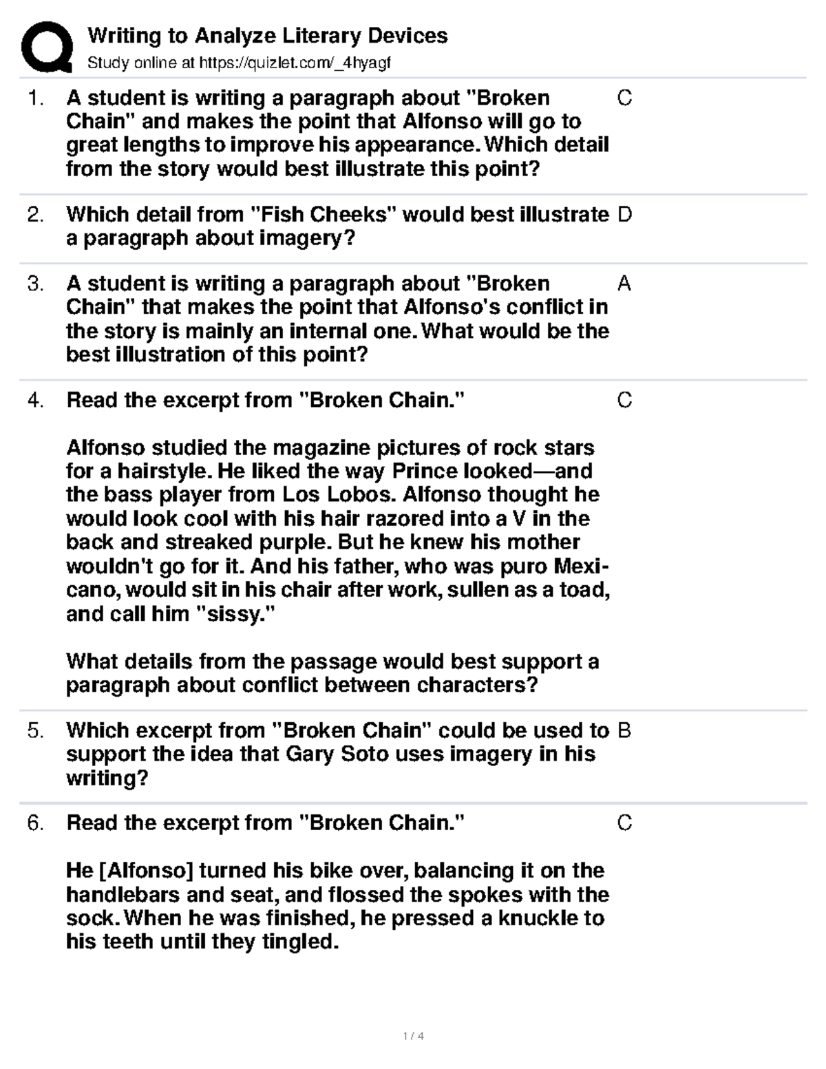 Writing To Analyze Literary Devices Study Online At Quizlet 4hyagf A
