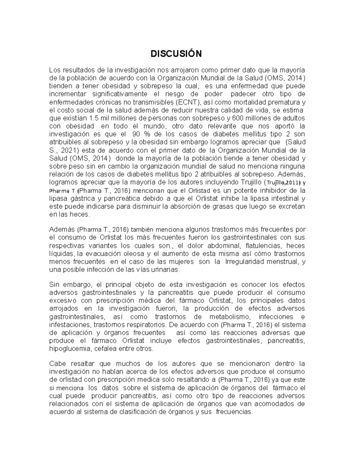 Discucion - 122 - DISCUSIÓN Los resultados de la investigación nos ...