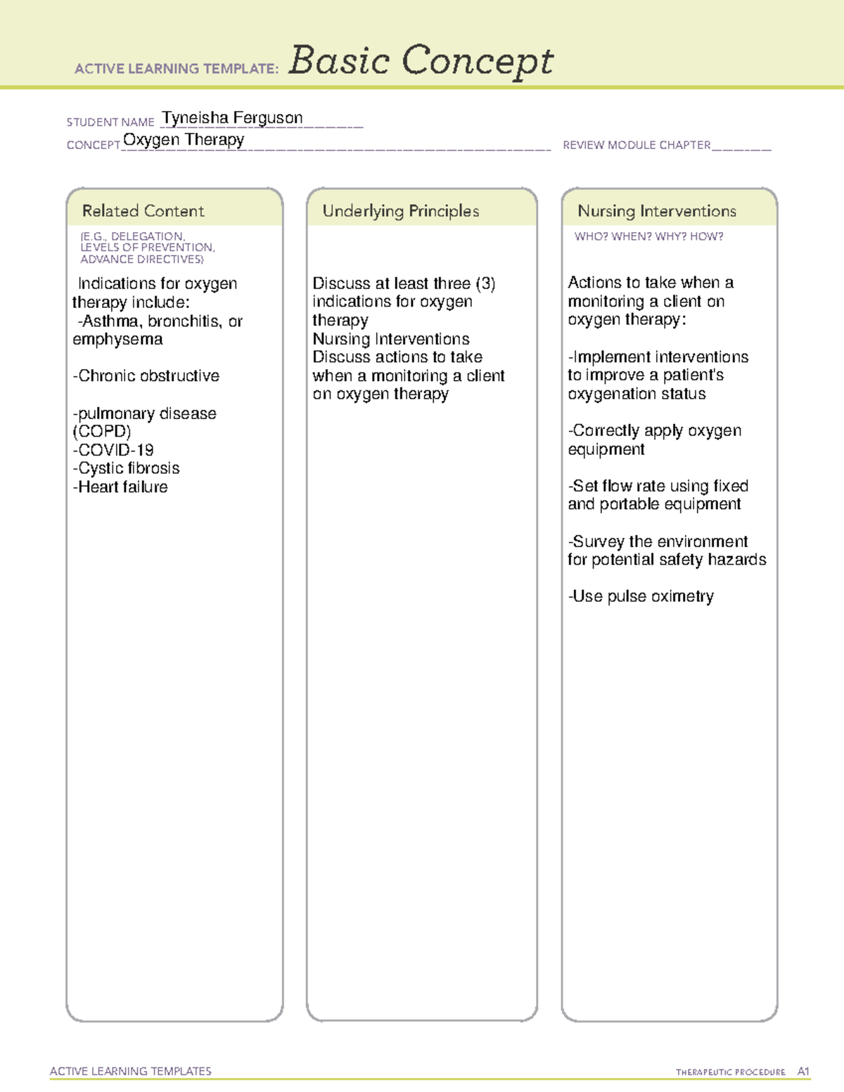 Fundamental Templates - N318 - ACTIVE LEARNING TEMPLATES TherapeuTic ...
