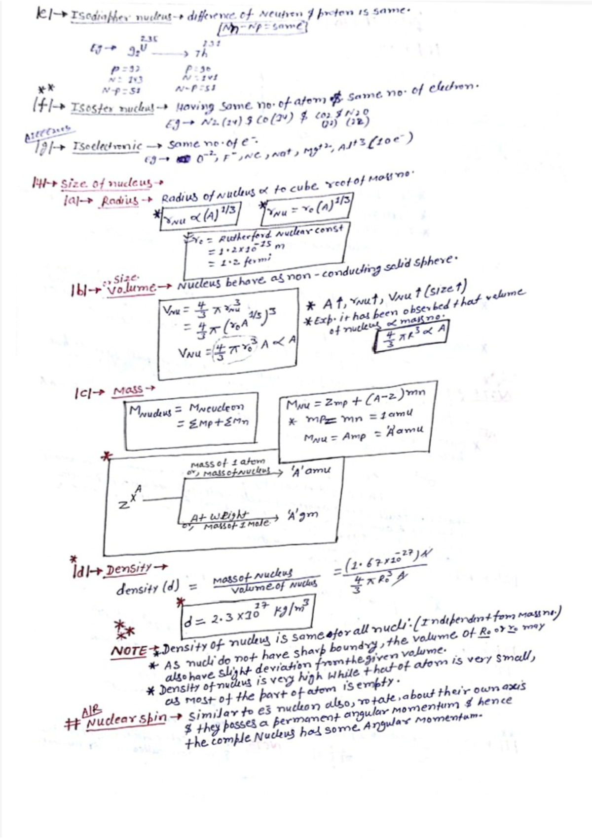 Size of nucleus - Mathematical Physics - Studocu