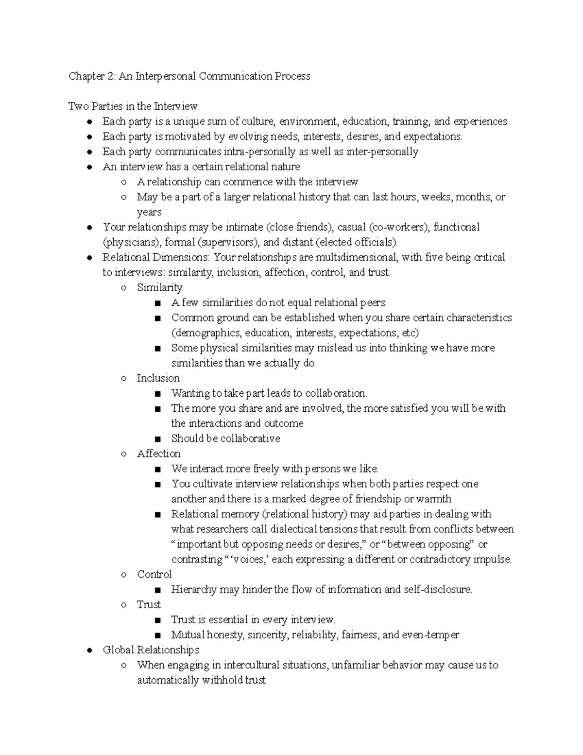 CH 2 - Professor Basil - Chapter 2: An Interpersonal Communication ...