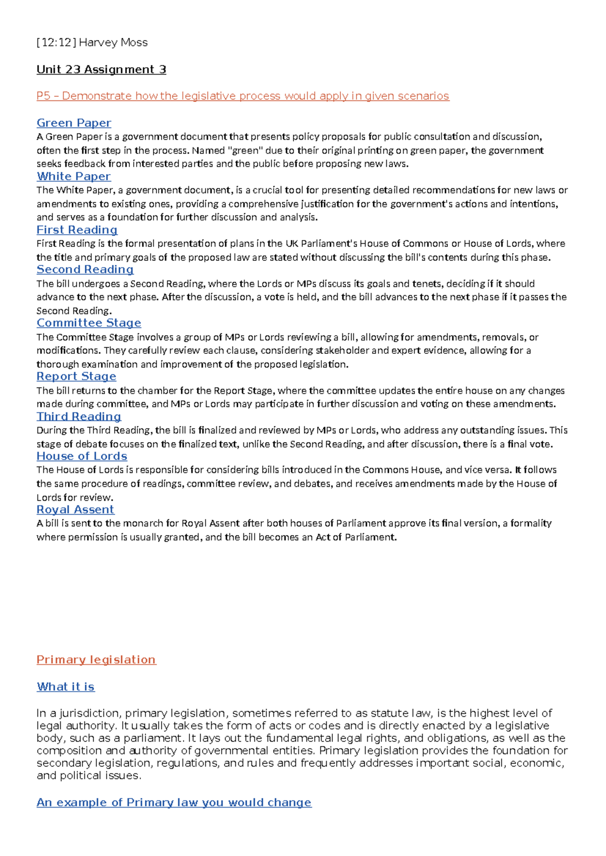 Unit 23 Assignment 3 - etqbvwehae5st - [12:12] Harvey Moss Unit 23 ...