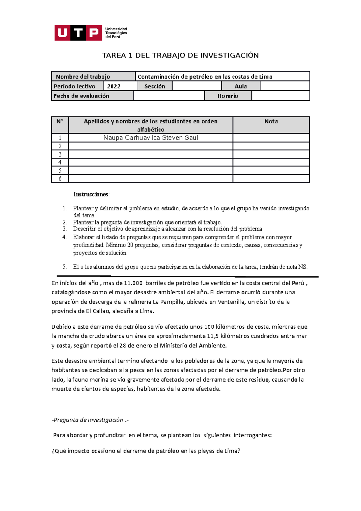 Delimitación del tema de investigación, pregunta, objetivo general y ...