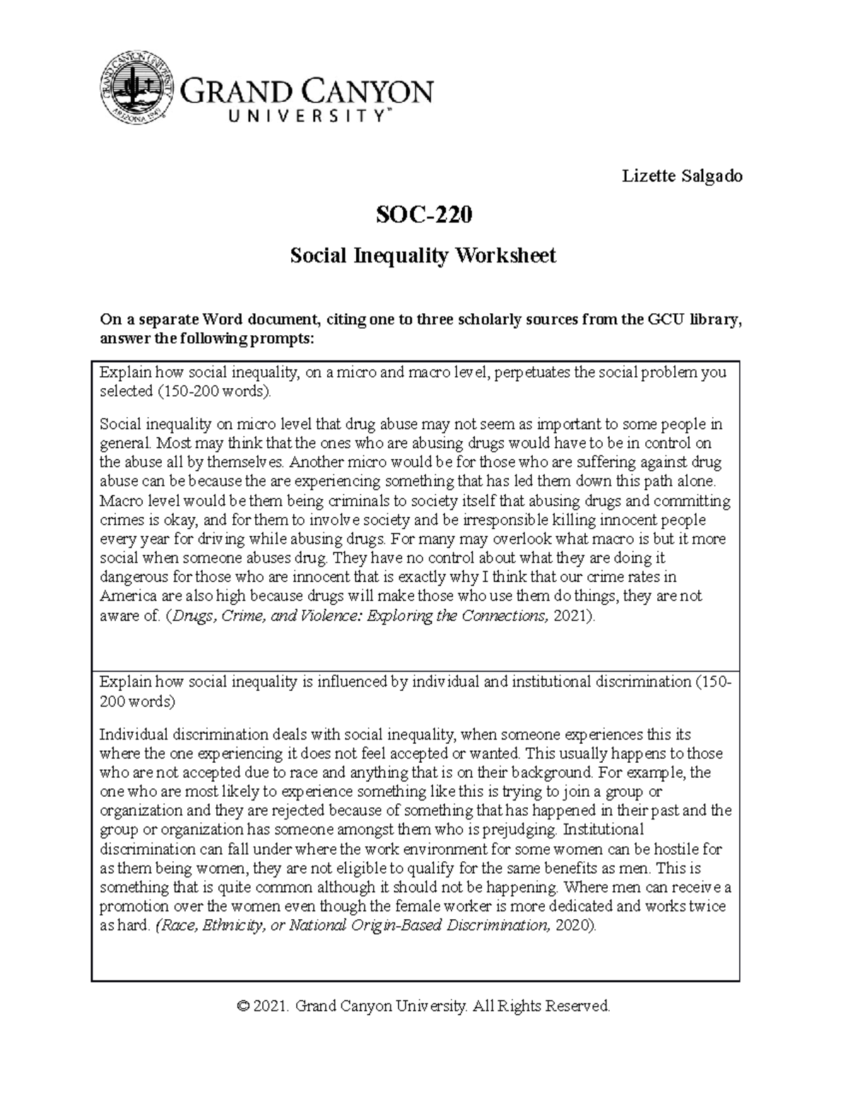 SOC-220.T2Social Inequality Worksheet Lizette - Lizette Salgado SOC ...
