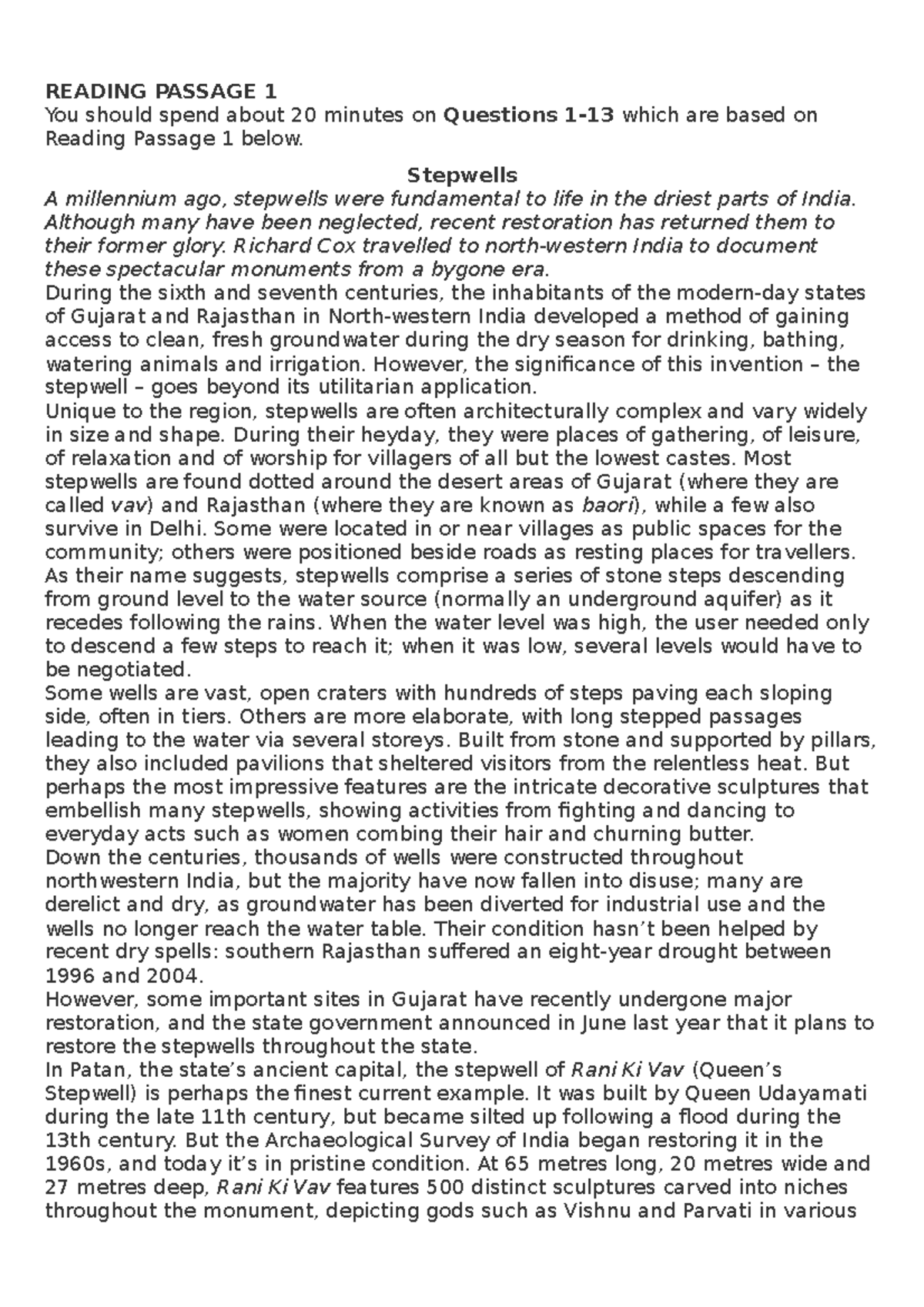 Reading Passage 1 - tiếng anh chuyên ngành - READING PASSAGE 1 You ...