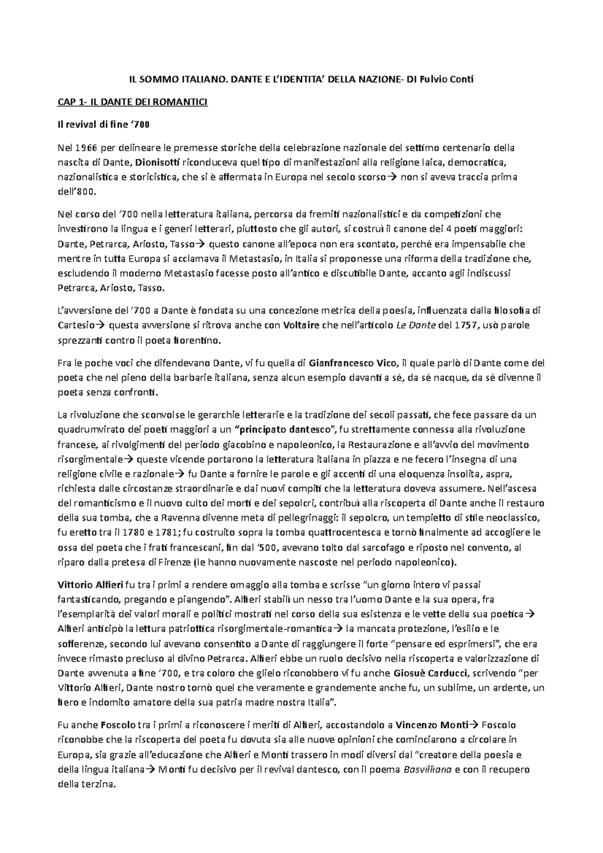 Il sommo italiano - riassunto - IL SOMMO ITALIANO. DANTE E L’IDENTITA ...