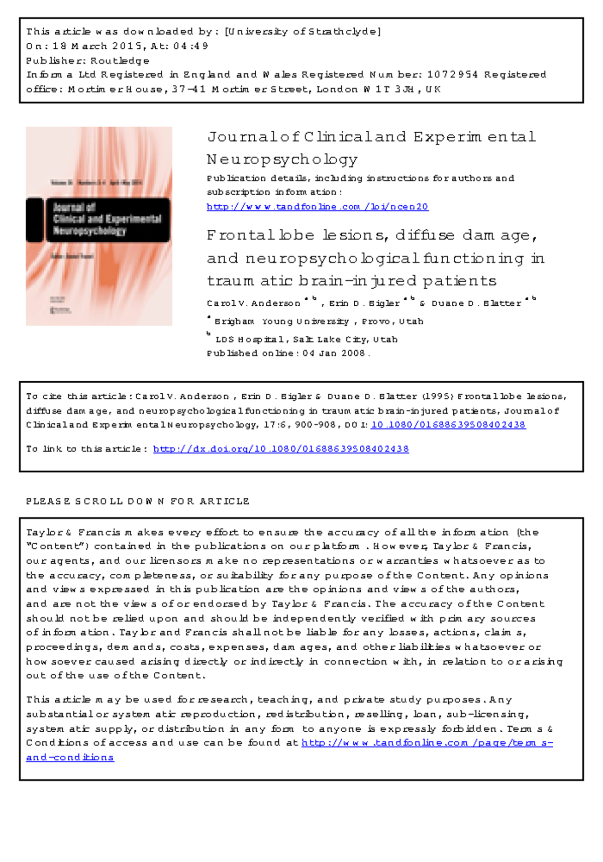 Anderson 1995 - This article was downloaded by: [University of ...