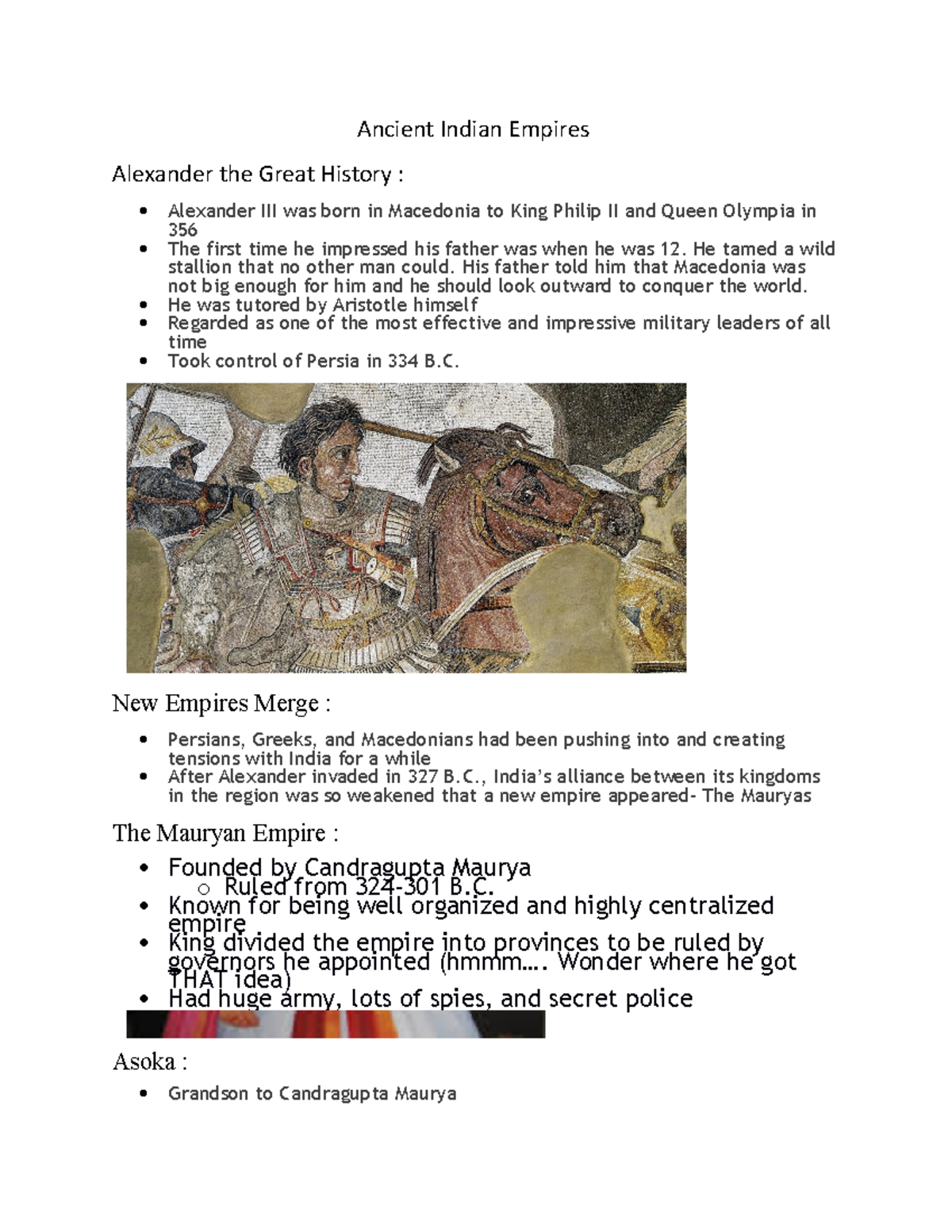 Ancient Indian Empires - Ancient Indian Empires Alexander the Great ...