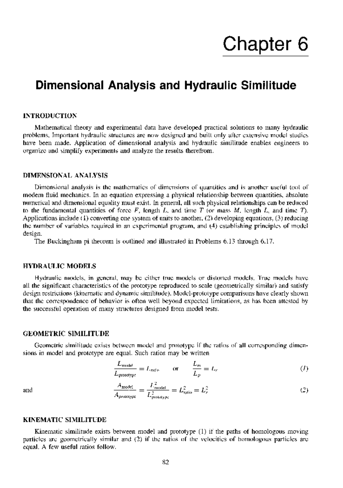 Inbound 5573096363265487133 - Chapter 6 Dimensional Analysis and Hydraulic Similitude ...