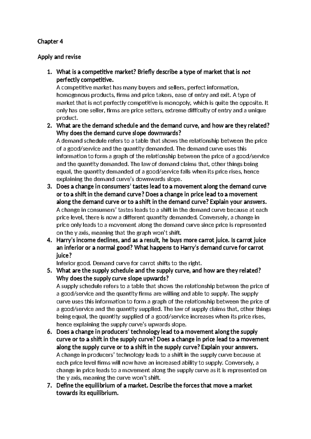 Chapter 4 Textbook solutions - Chapter 4 Apply and revise 1. What is a ...
