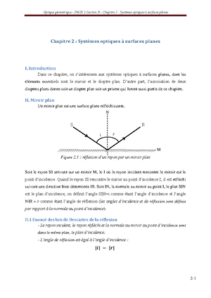 Optique chapitre 4 - Dioptres sphériques - Chapitre 4 : Dioptres ...