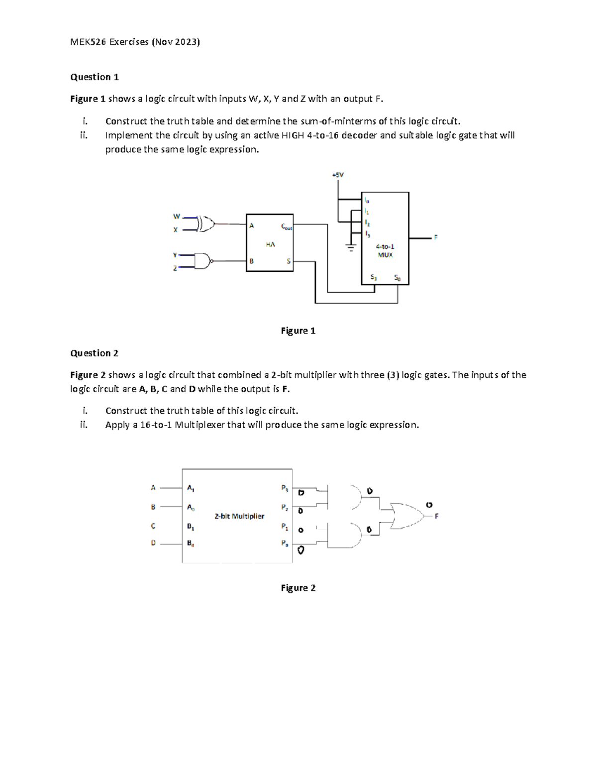 Digital Assignment 231108 194510 - MEK526 Exercises (Nov 2023) Question ...
