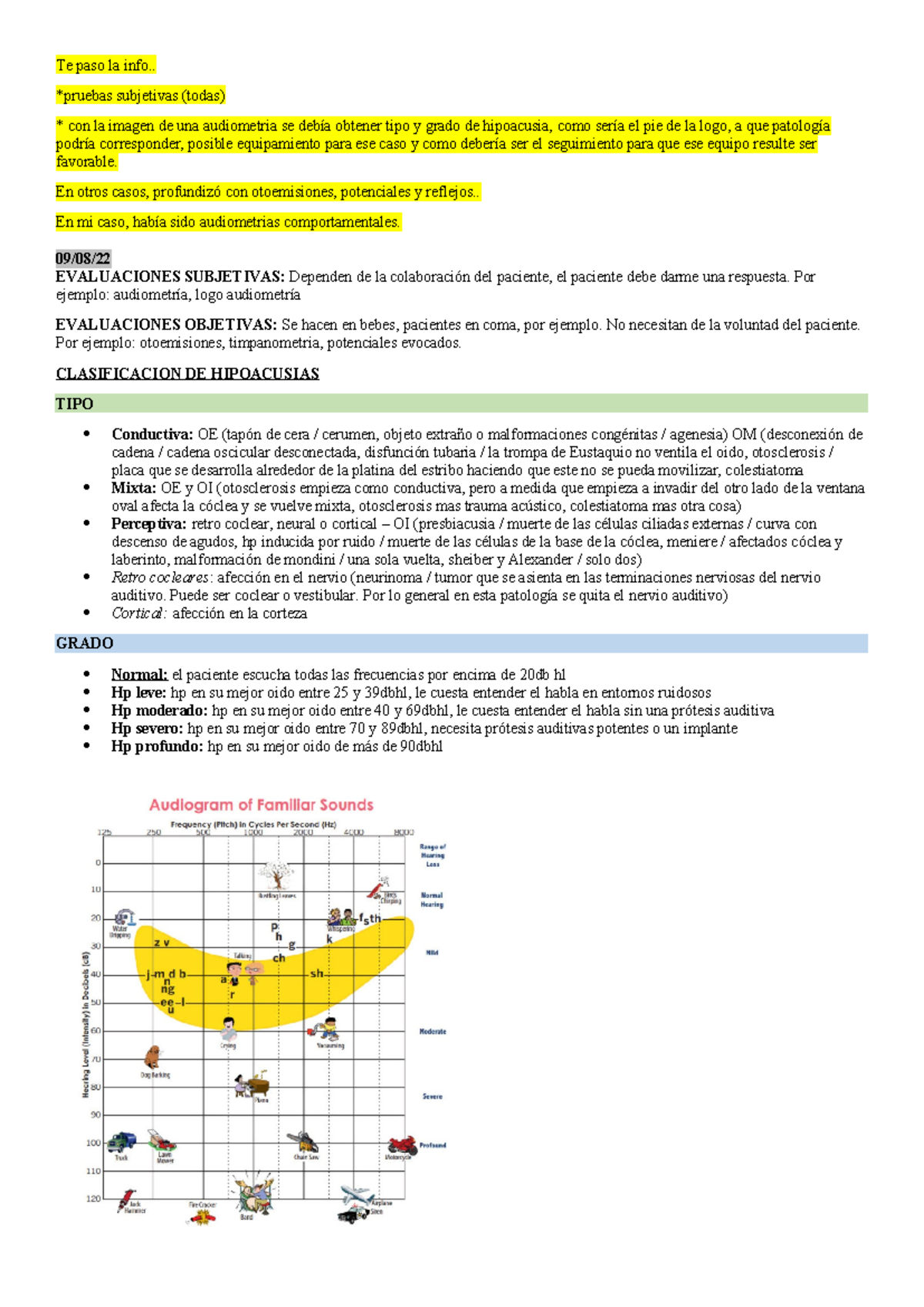 Clinica DE LA Audicion Apuntes - Te paso la info.. *pruebas subjetivas ...