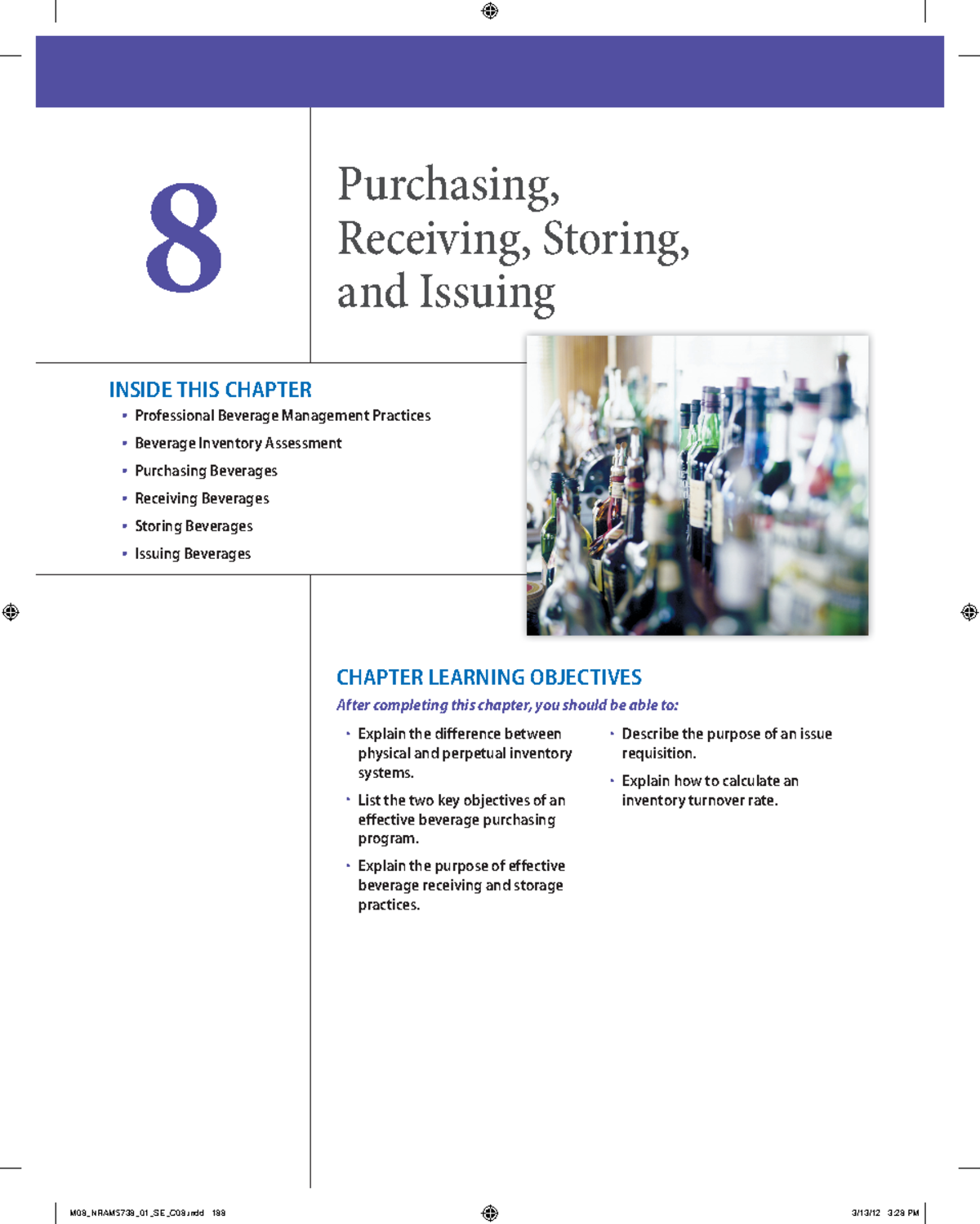 Purchasing, Receiving, Storing, Issuing - 8 Chapter Learning ObjeCtives ...