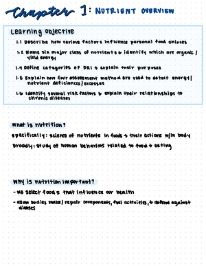 Principle Of Nutrient Ch 8 Notes - Chapter energy balance ...