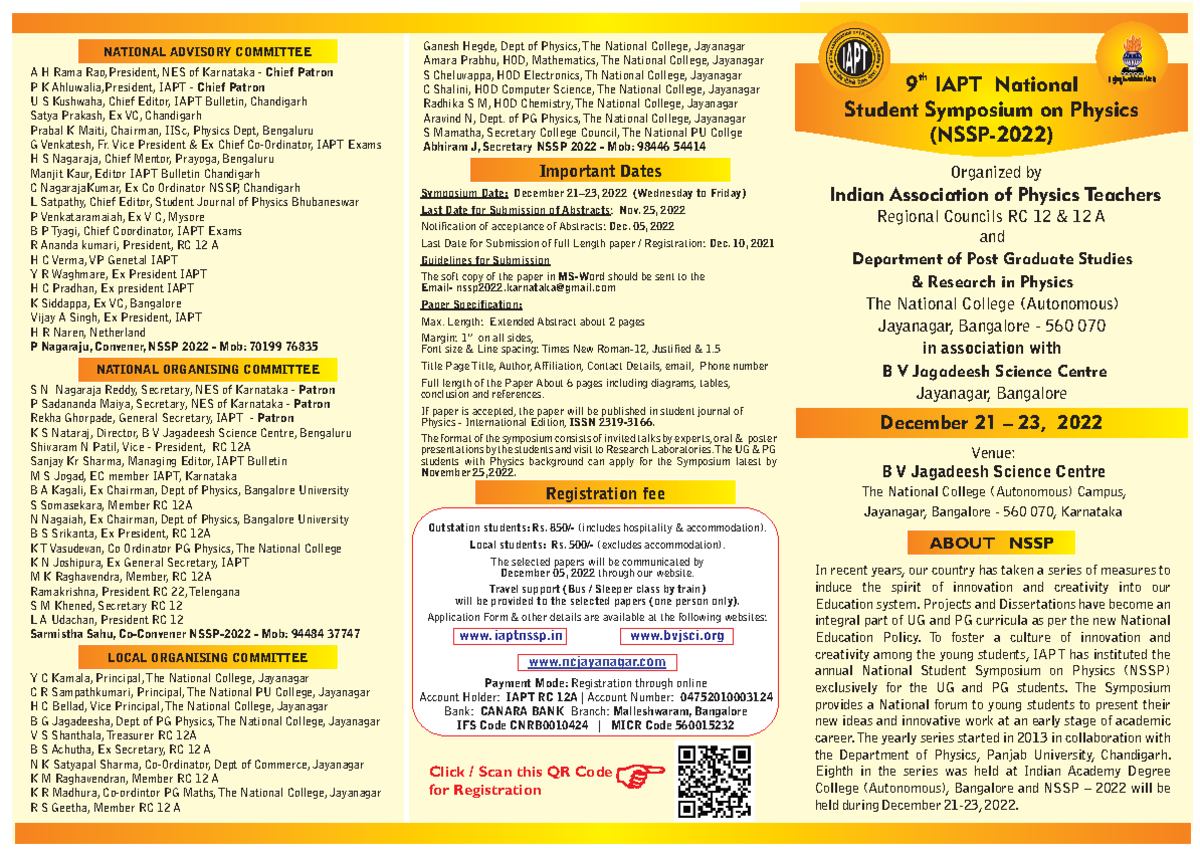 IAPT Brochure - Assignment - and Department of Post Graduate Studies ...