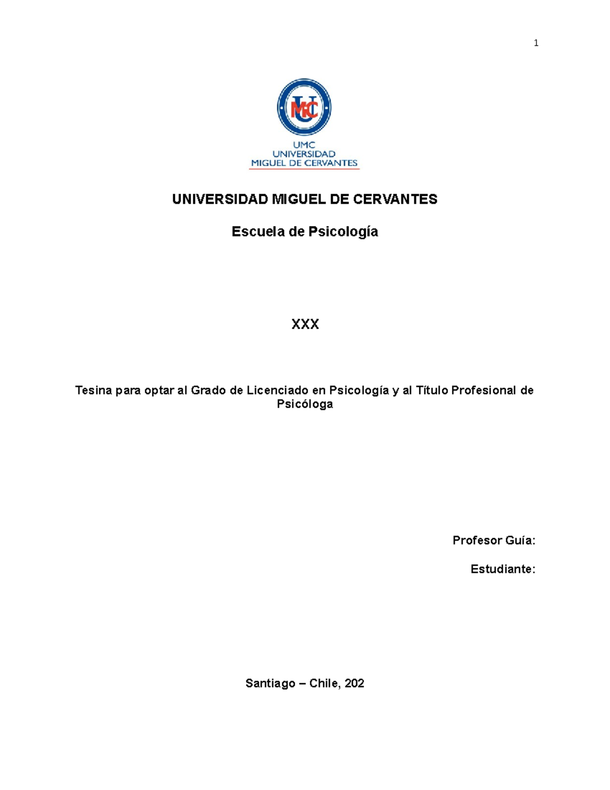 5. Formato Tesina (1) - UNIVERSIDAD MIGUEL DE CERVANTES Escuela de ...