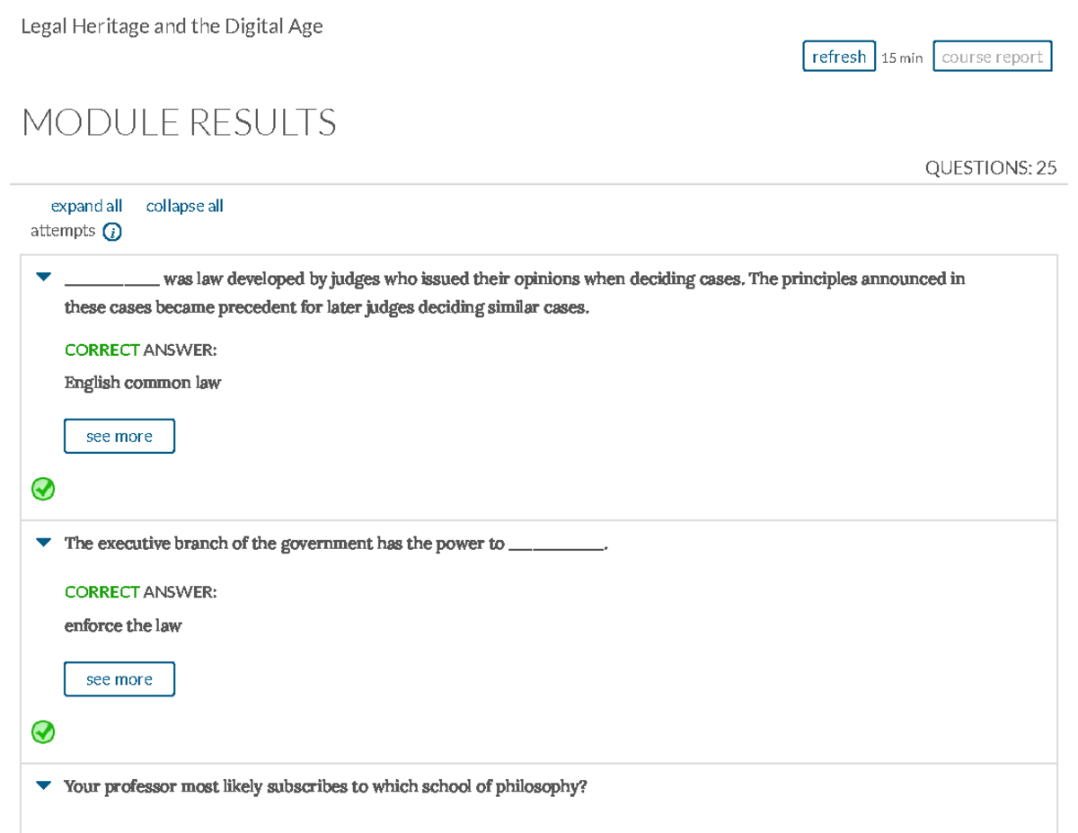 Chpt 1 mastery - chapter 1 - MODULE RESULTS QUESTIONS: 25 expand all ...