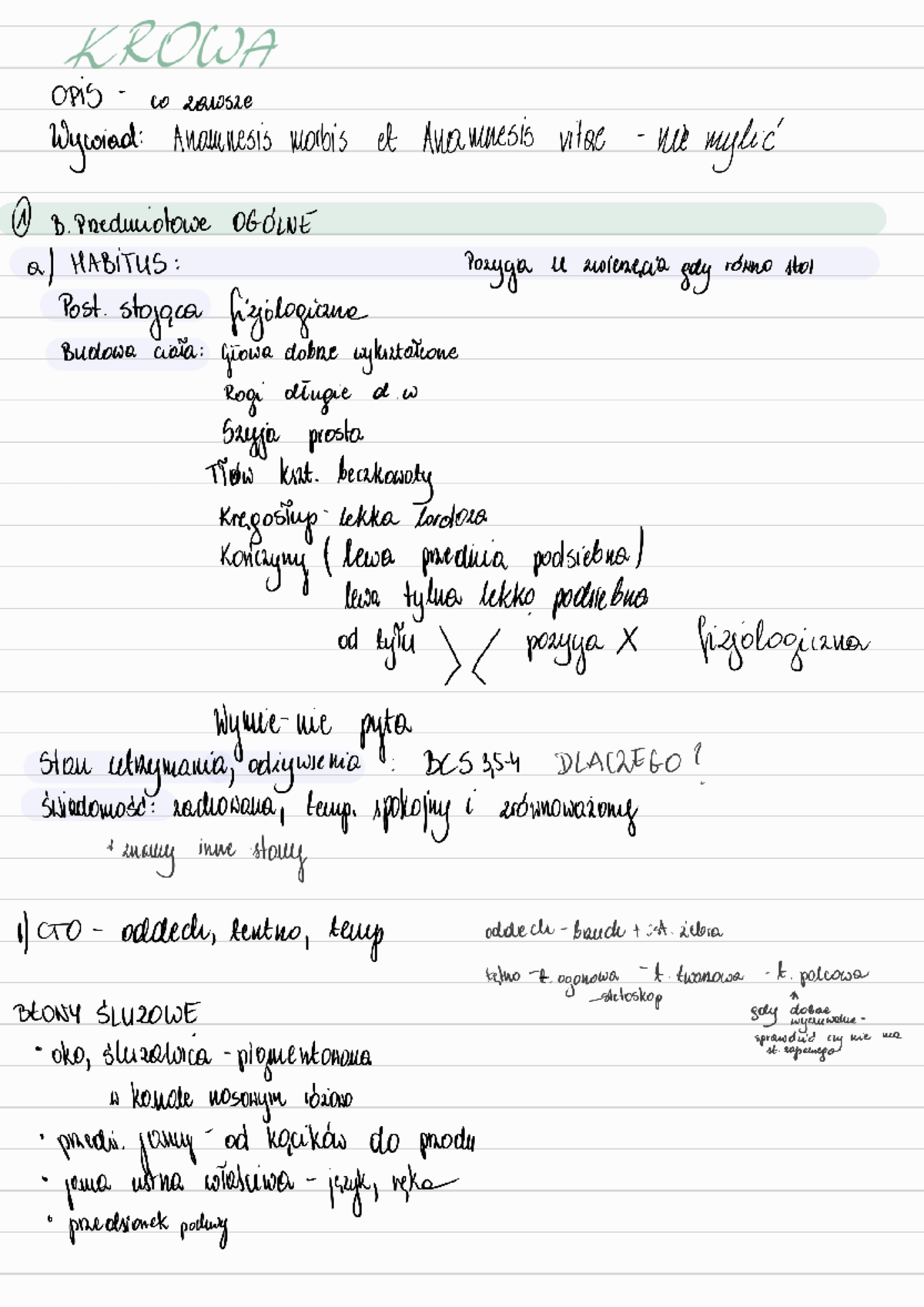 Notes 240611 144051 - KROWA opis co 20ws2e Wywiad Anamnesis morbis et ...