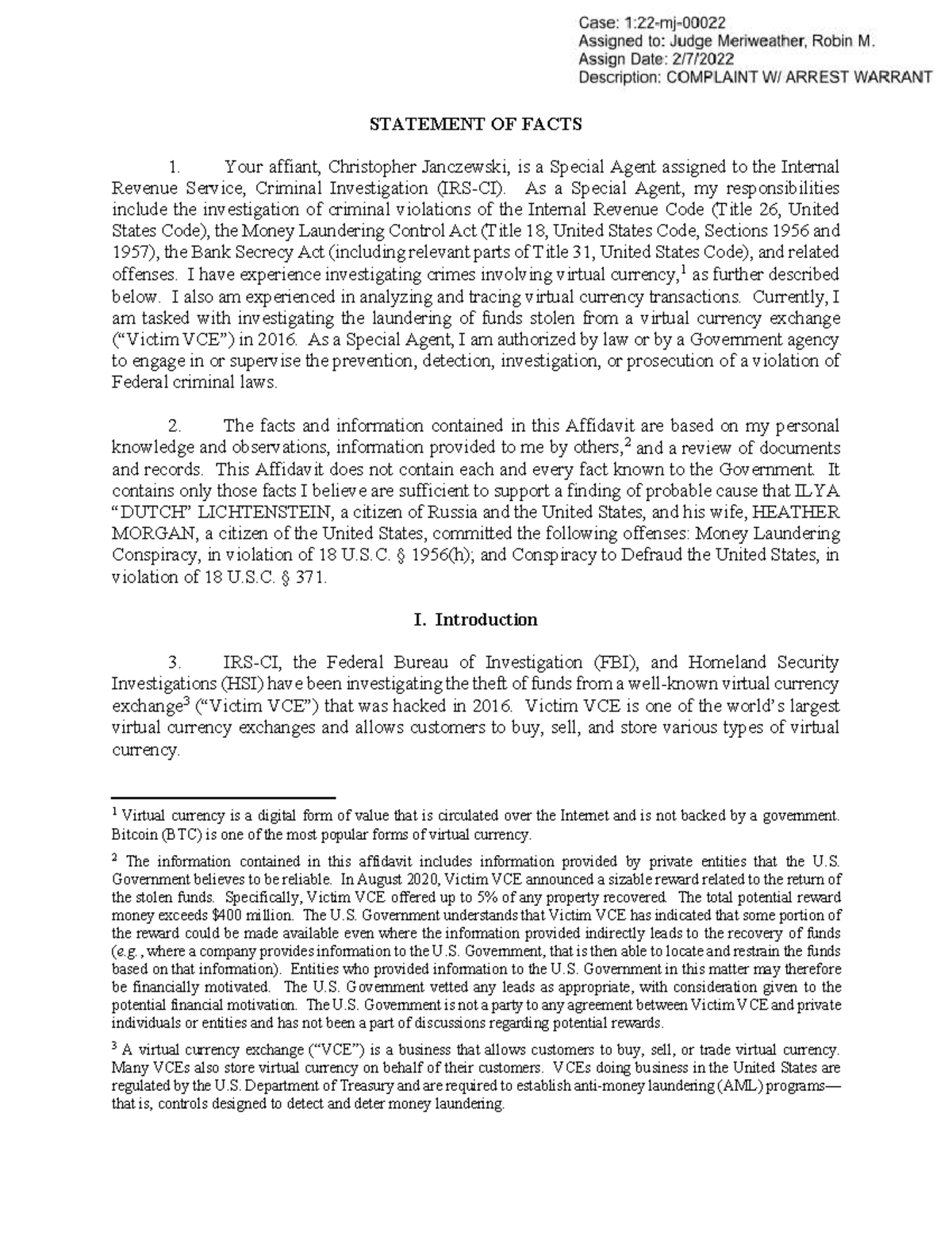 Statement of facts - Trading - STATEMENT OF FACTS Your affiant ...