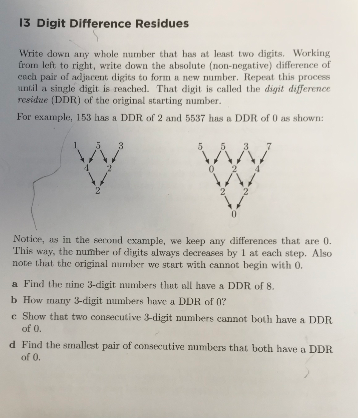 Digit Difference Residue - Working from left to right, write down the ...