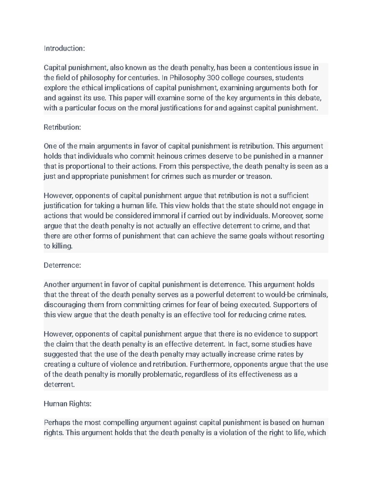 The Ethics of Capital Punishment - Introduction: Capital punishment ...