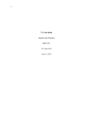 MKT 400 Module One Short Paper - MKT 400 Module One Short Paper Shawn ...
