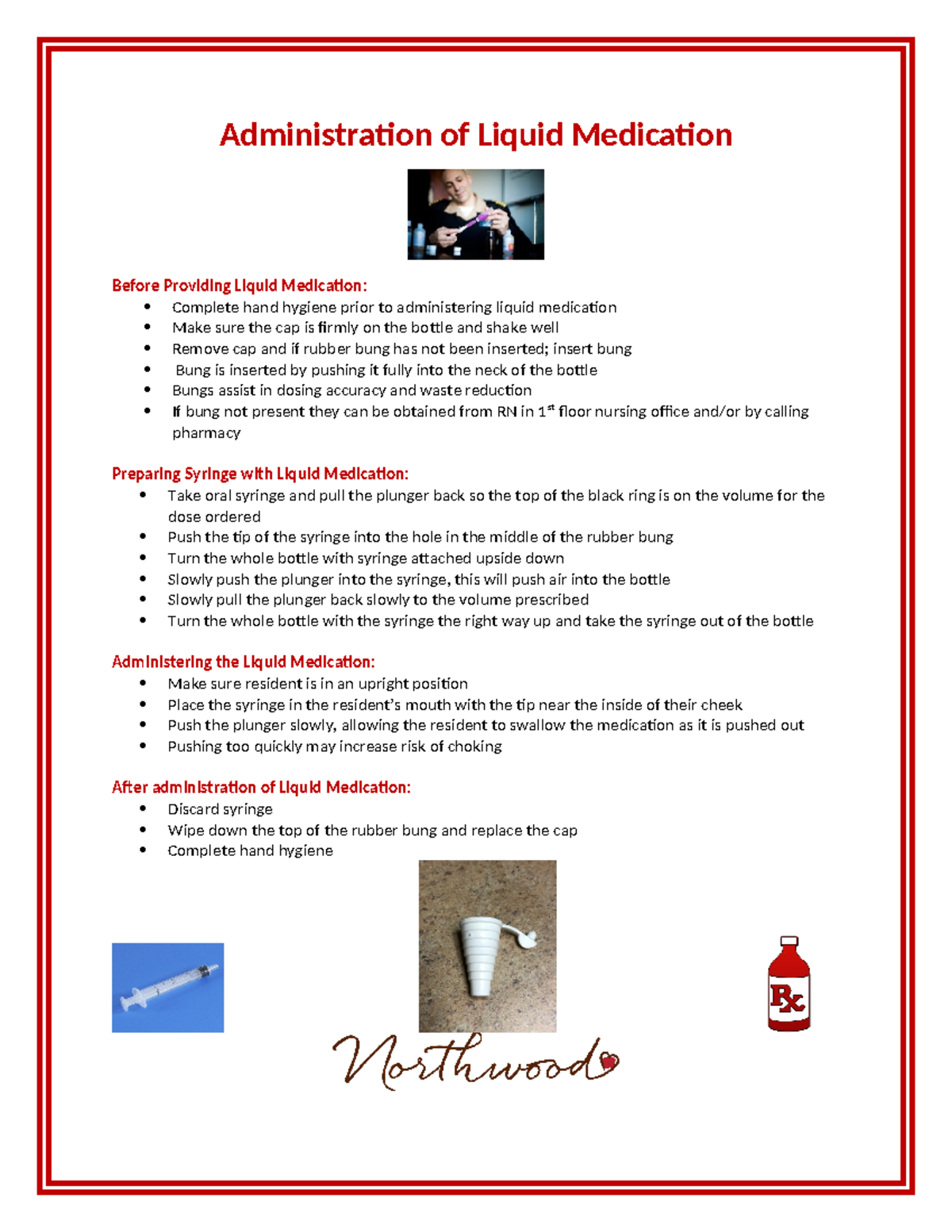 Administration of Liquid Medication - Studocu