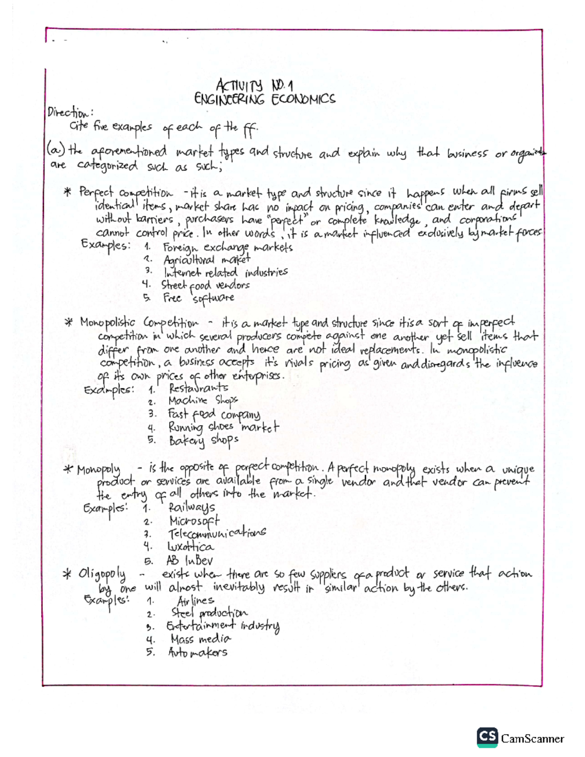 Engineering Economics - Learning Activity #1 - Mechanical Engineering - Studocu