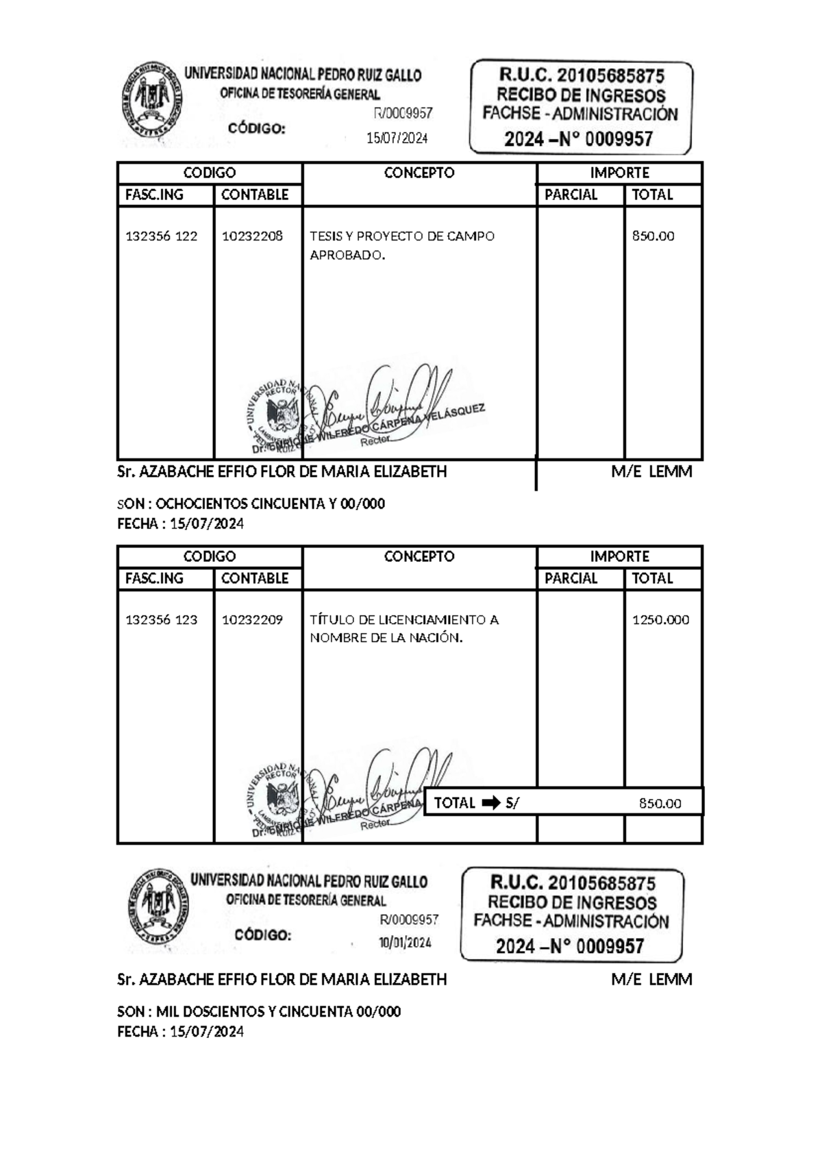 Codigo - DOCUMENTO - CODIGO CONCEPTO IMPORTE FASC CONTABLE PARCIAL ...