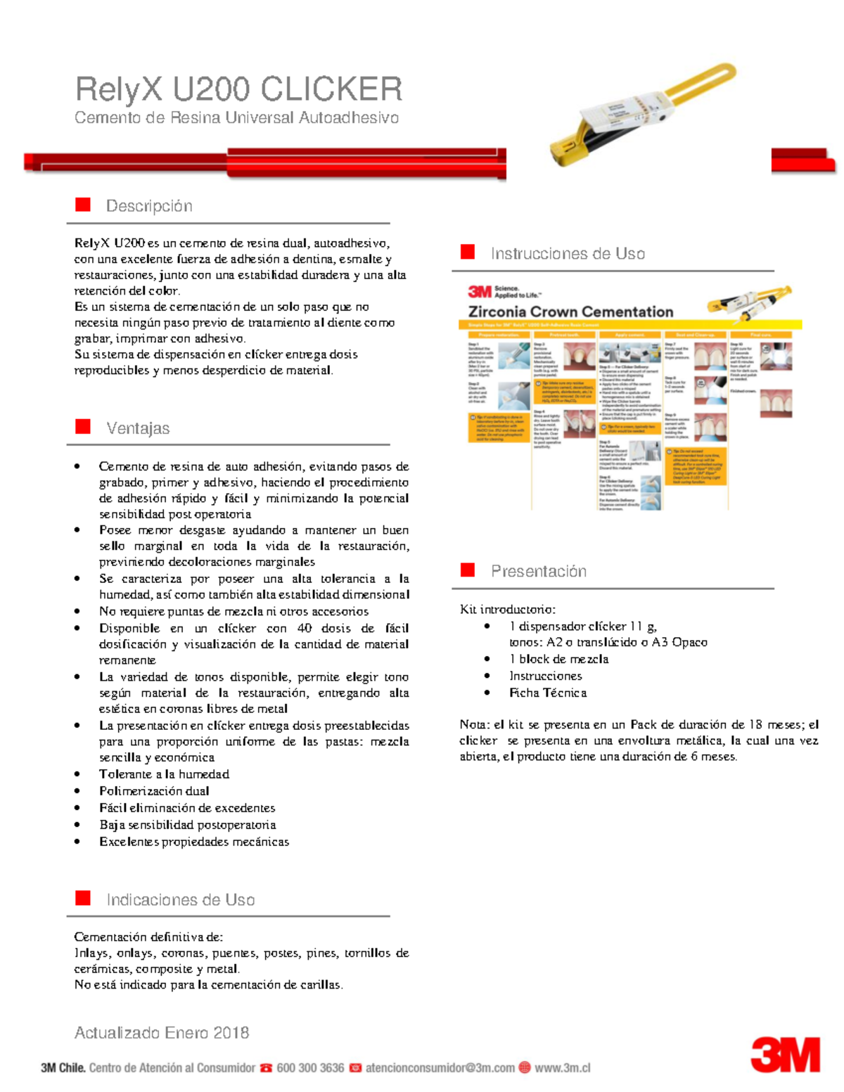 Dental- Rely X U200 Clicker - RelyX U200 CLICKER Cemento de Resina ...