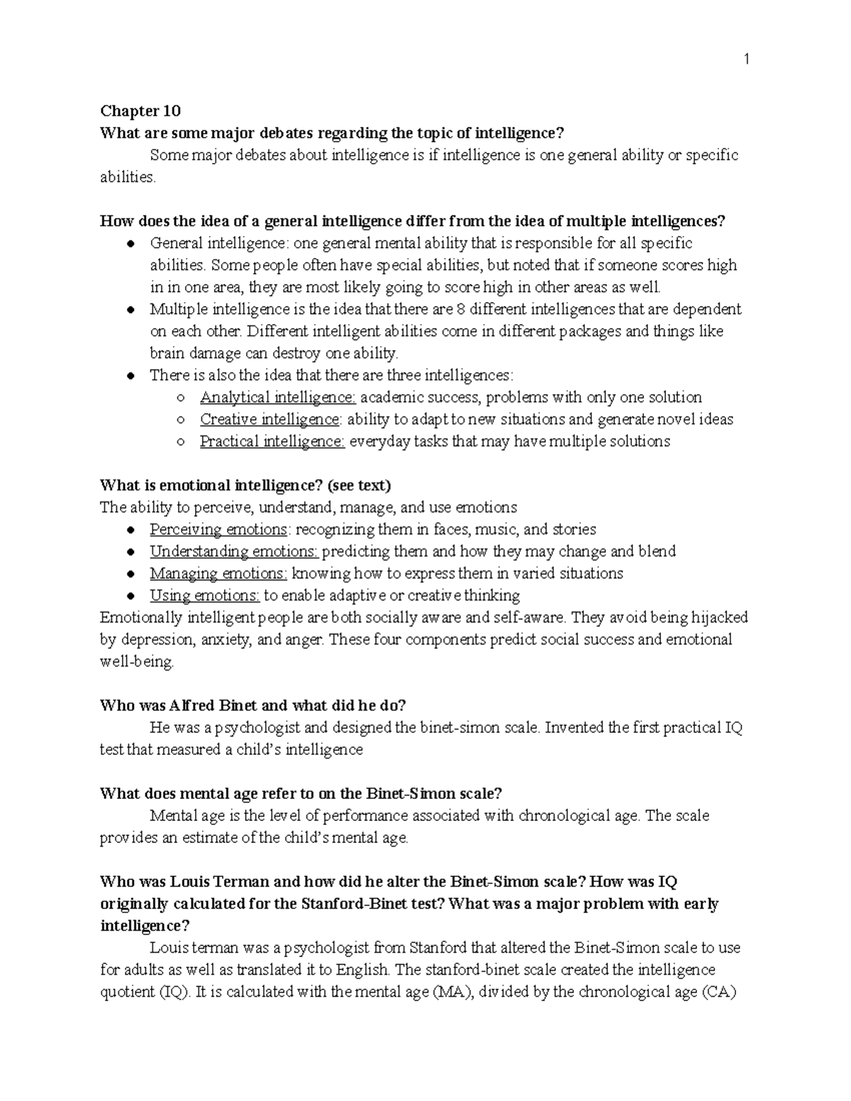 Psych Test 3 SG - PSYC 1000 - Studocu