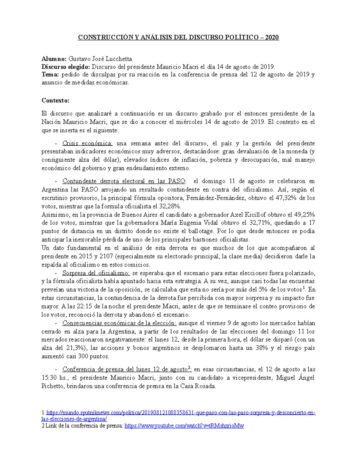 Construcción Y Análisis DEL Discurso Político - CONSTRUCCIÓN Y ANÁLISIS ...