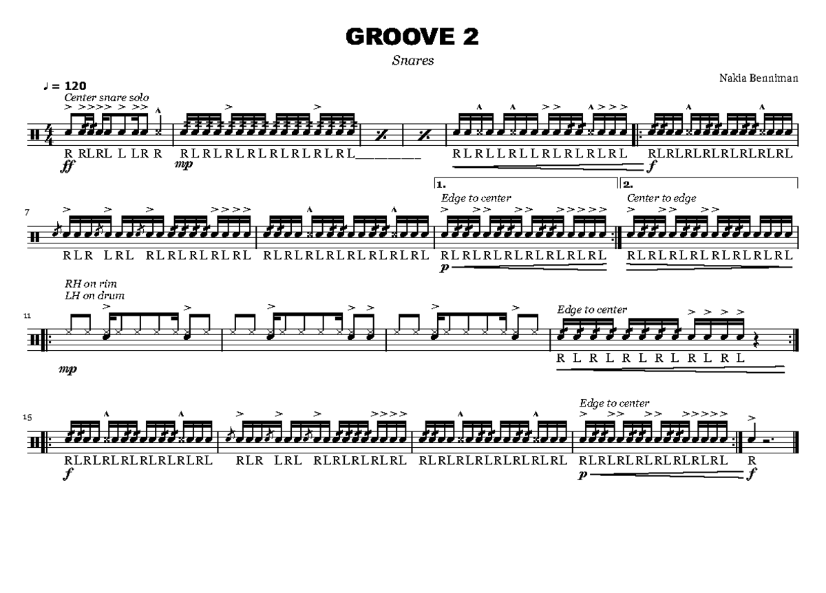 Groove 2.0 snares - nope - Nakia Benniman Snares GROOVE 2 GROOVE 2 15 ...