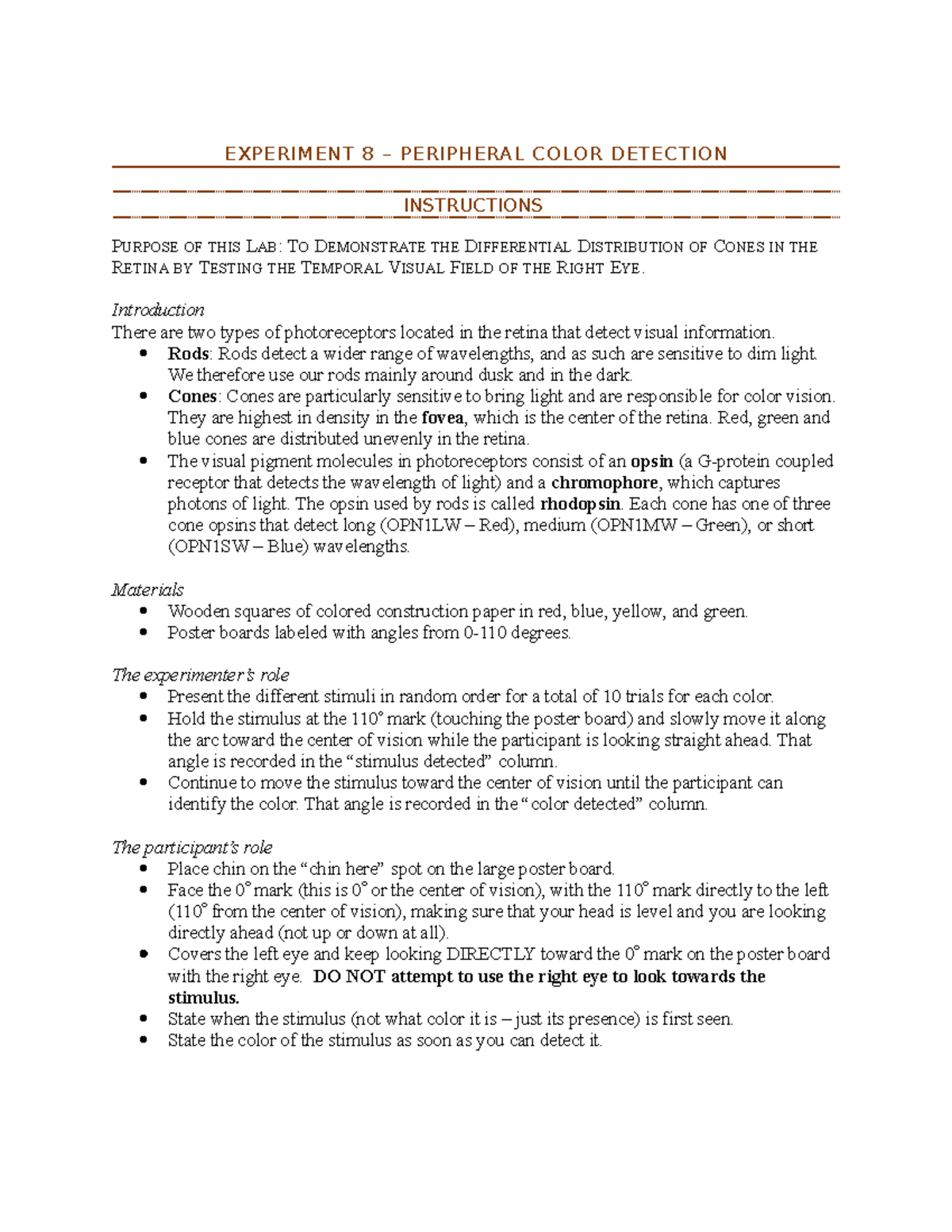 Experiment 8-Pheripheral Color Detection - EXPERIMENT 8 – PERIPHERAL ...