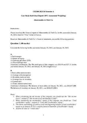 Introduction to Financial Accounting - CB2100 - CityU - Studocu
