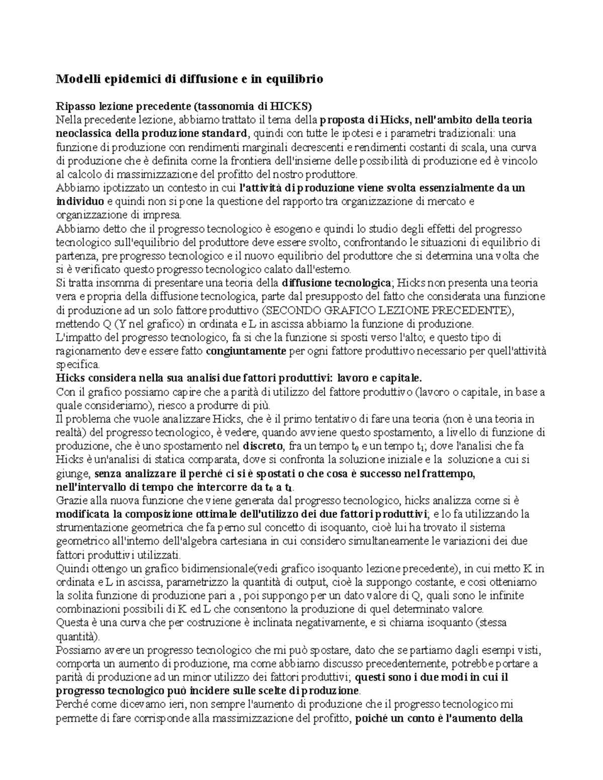 Modelli di diffusione epidemica e di equilibrio - Modelli epidemici di ...