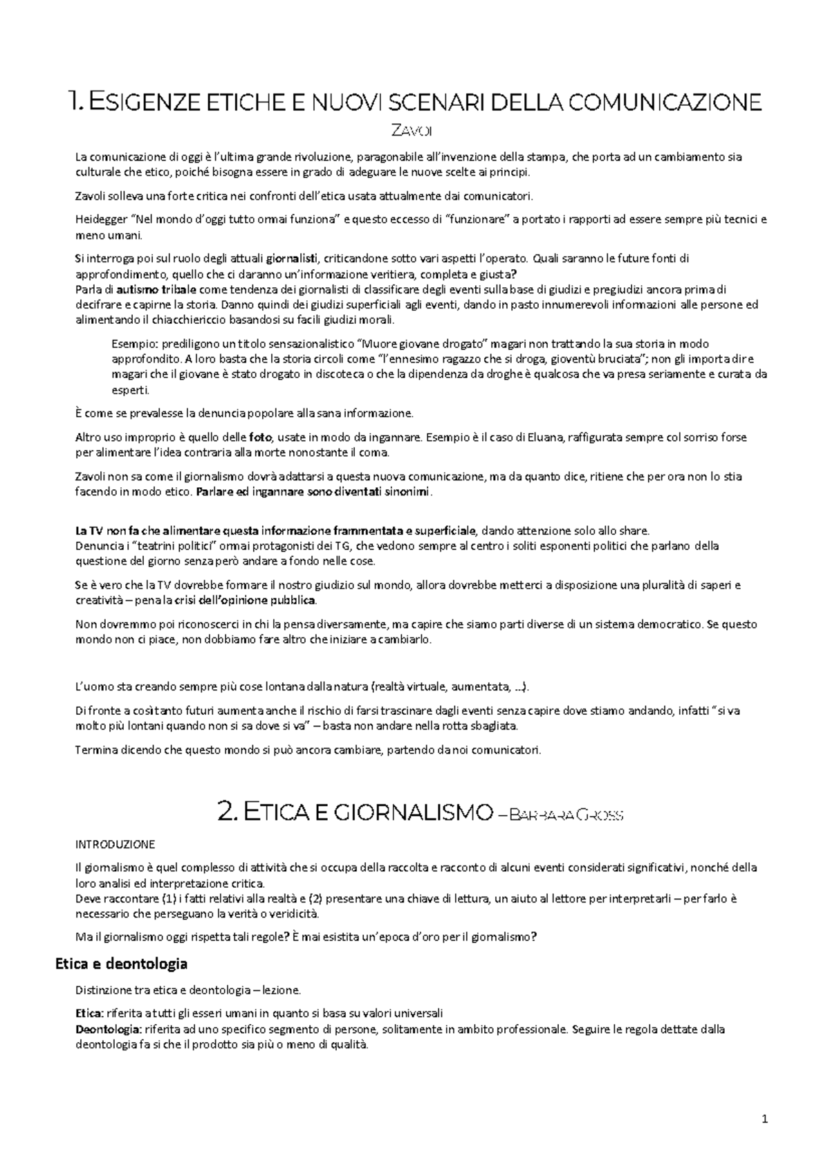 Guida alle etiche della comunicazione - Warning: TT: undefined function: 32 Warning: TT ...