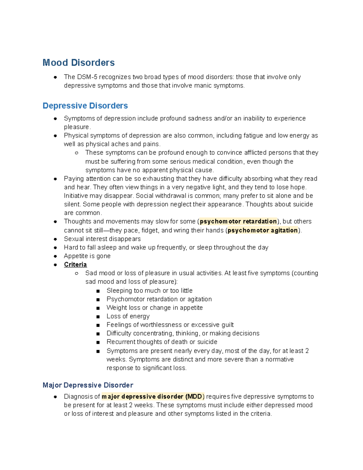 Chapter 5 Abnormal Notes - PSYC 335 - JMU - Studocu