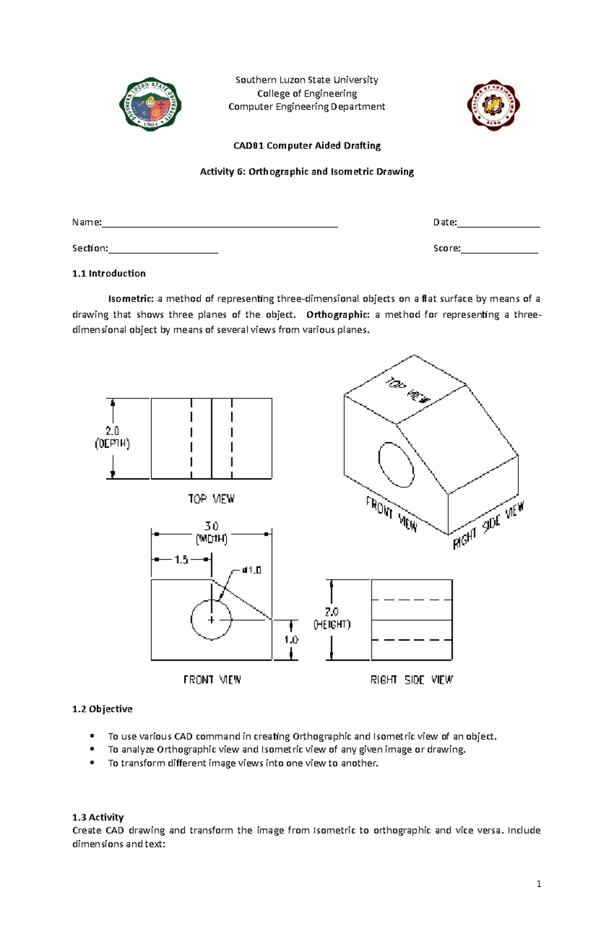 CAD01-Activity-6 - CAD01-Activity-6.docx - Southern Luzon State ...