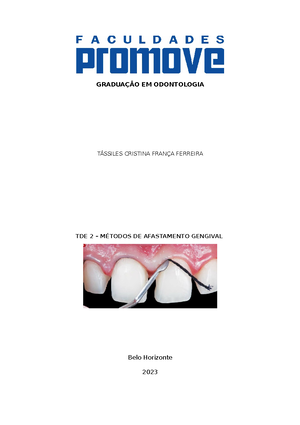 Protese fixa Tipos de termino cervical - Aluno: Tatiane Nascimento ...