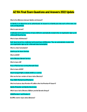 AZ 104 Exam 2 Questions and Correct Answers Marked 2023 - com need to ...