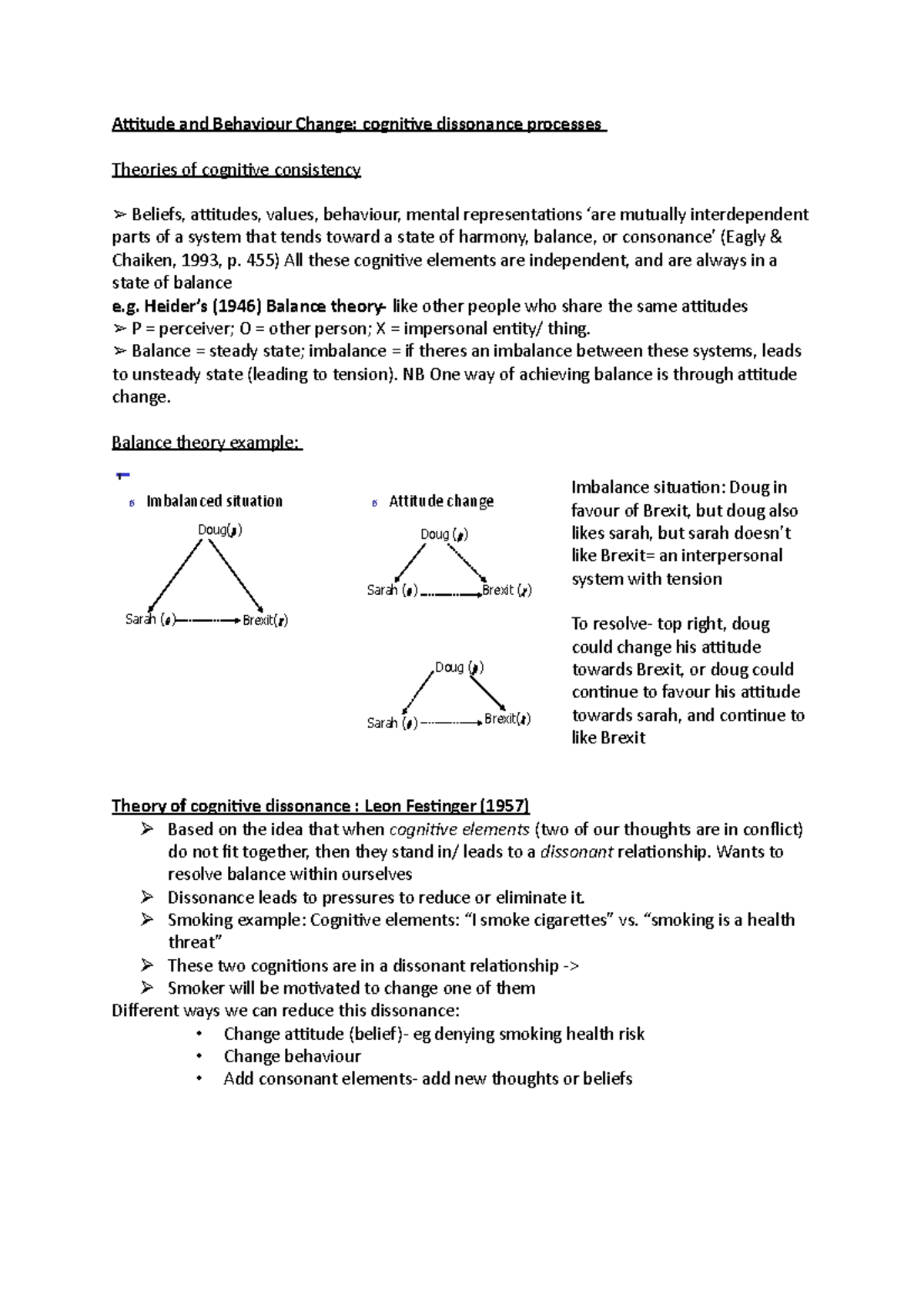 Attitude and Behaviour Change- lecture 4 - Attitude and Behaviour ...