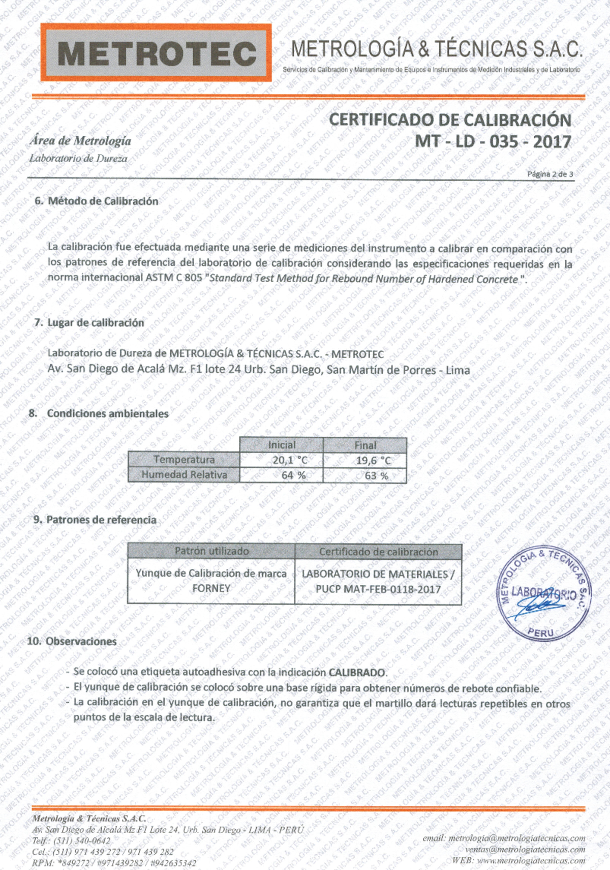 Calibracion de equipos, equipos calibrados, nuevos equipos calibrados ...