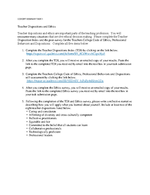 Task 1 - Performance Assessment: Professional Portfolio - KTM1 Task 1 Electronic Portfolio ...