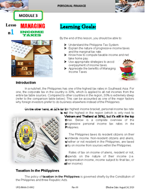 Module 5 Lesson 1-3 - Investment Lesson 1 Investment Fundamentals ...
