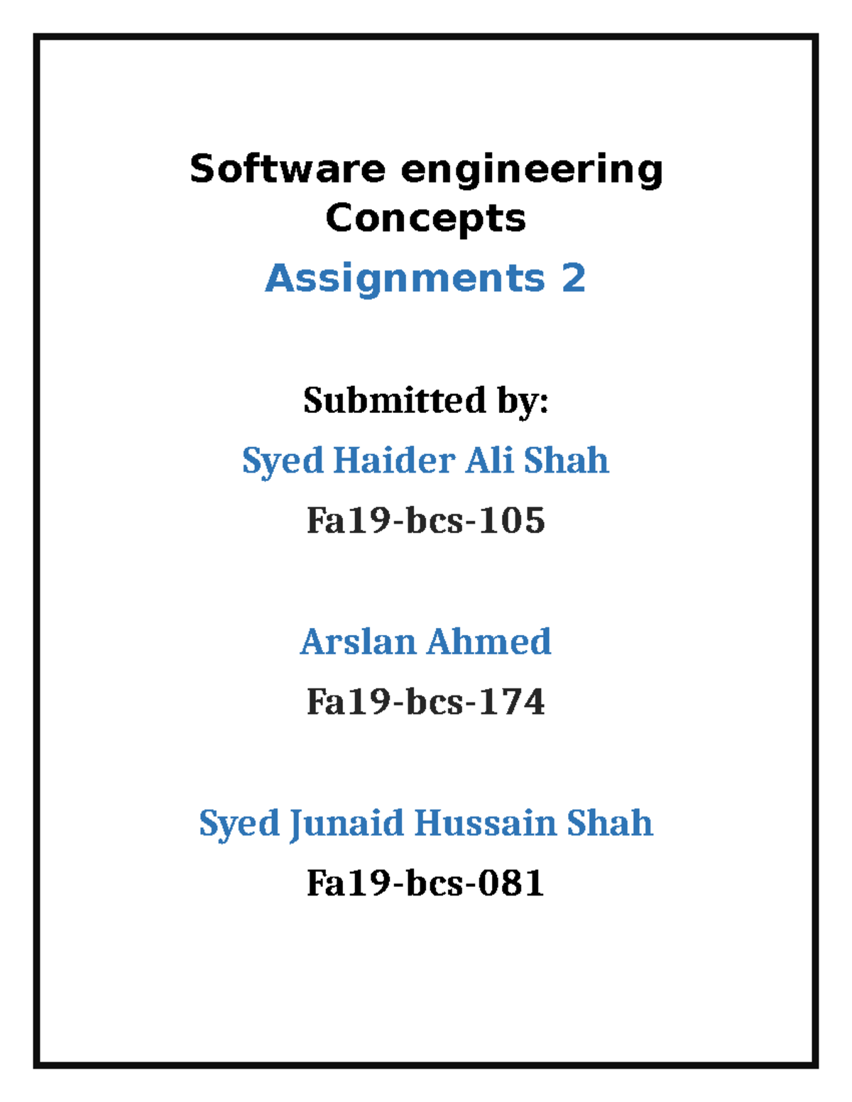 Requirements for Proposed Project - Software engineering Concepts ...