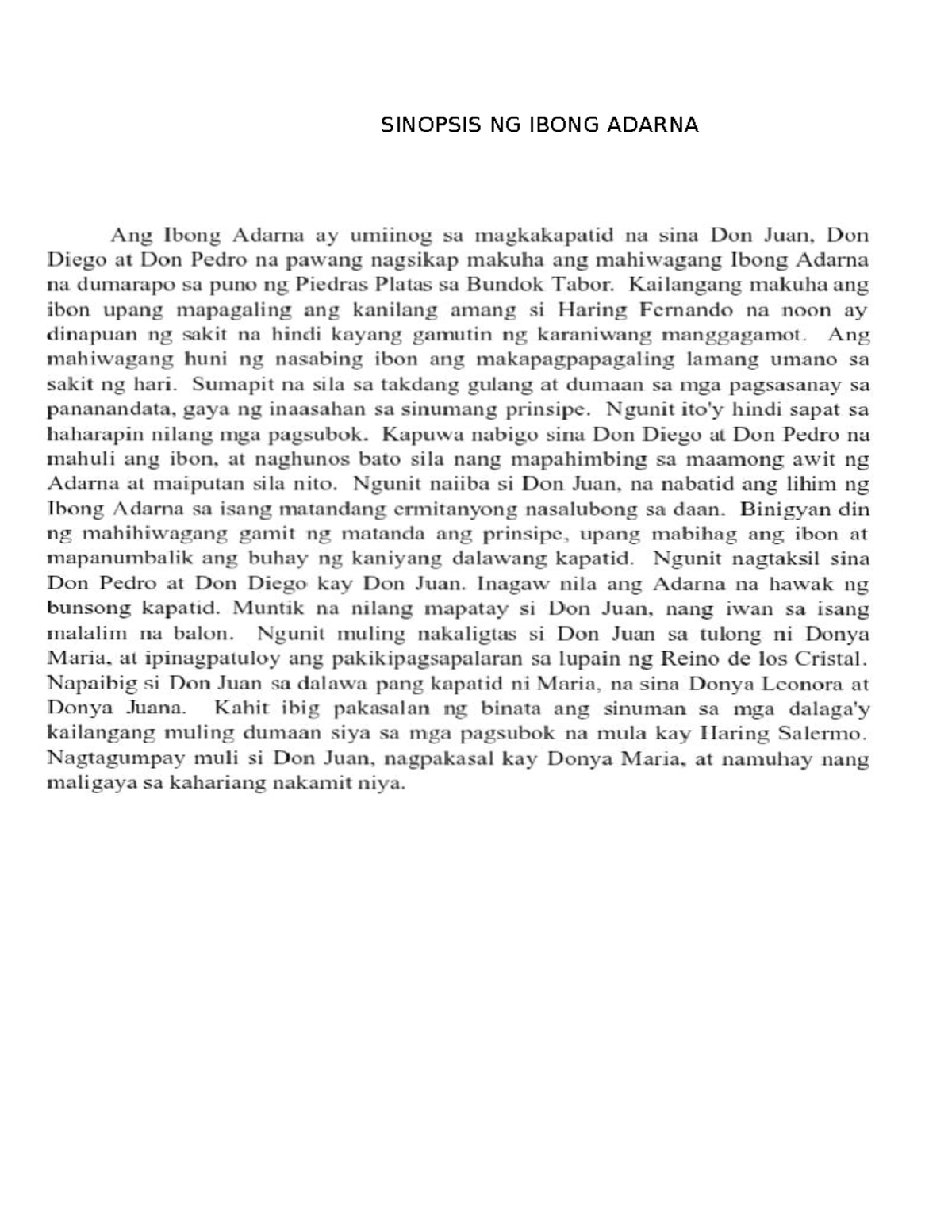 Final Sinopsis - Grade: 1.0 - Bachelor of Science in Psychology - Studocu